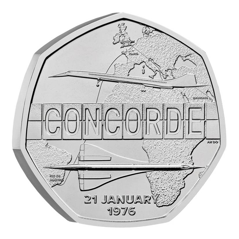 AvGeek Alert: New Concorde Coin Released For 50th Anniversary