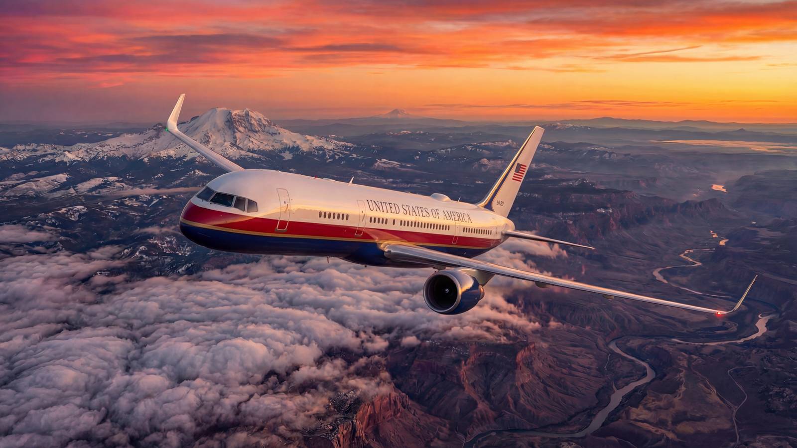 Spotted: C-32 Appears In Trump’s New Air Force One Livery