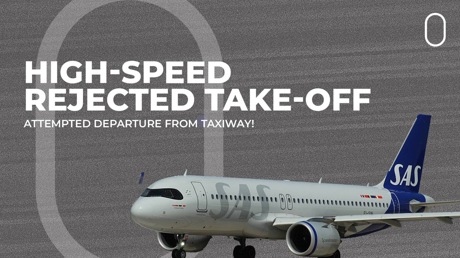 Close Call! SAS A320Neo Attempted Takeoff From A Taxiway!